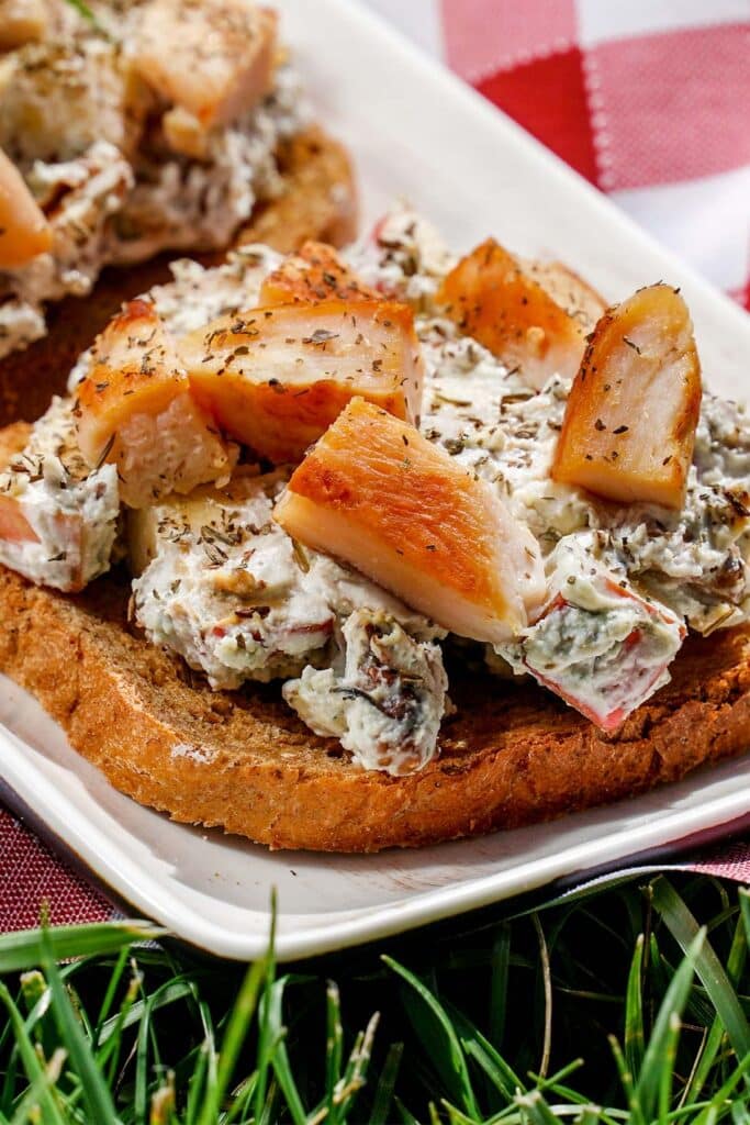 Chicken Blue Cheese Apple and Walnut Sandwich - Picnic Tale