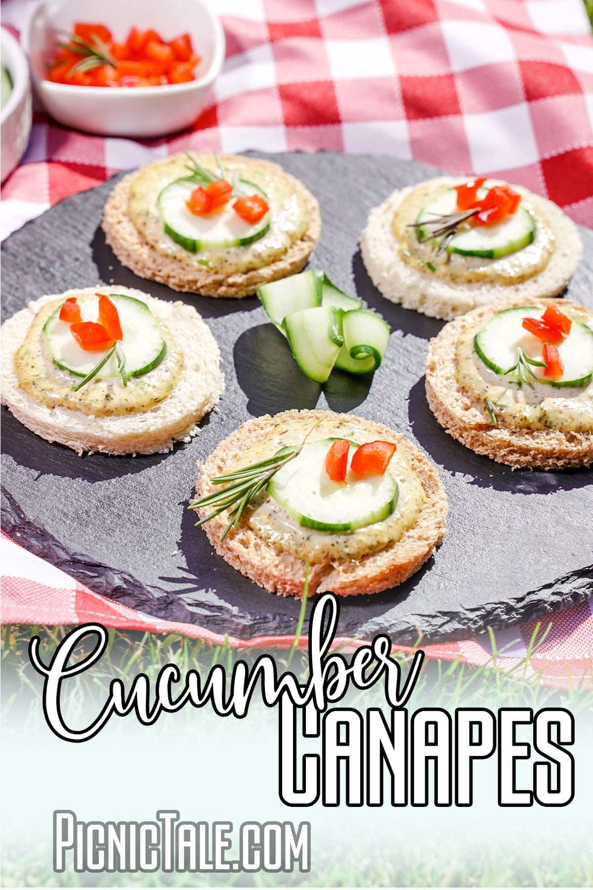 Cucumber Canapes - Picnic Tale