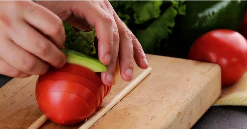 Hasselback Tomato Clubs - Picnic Tale