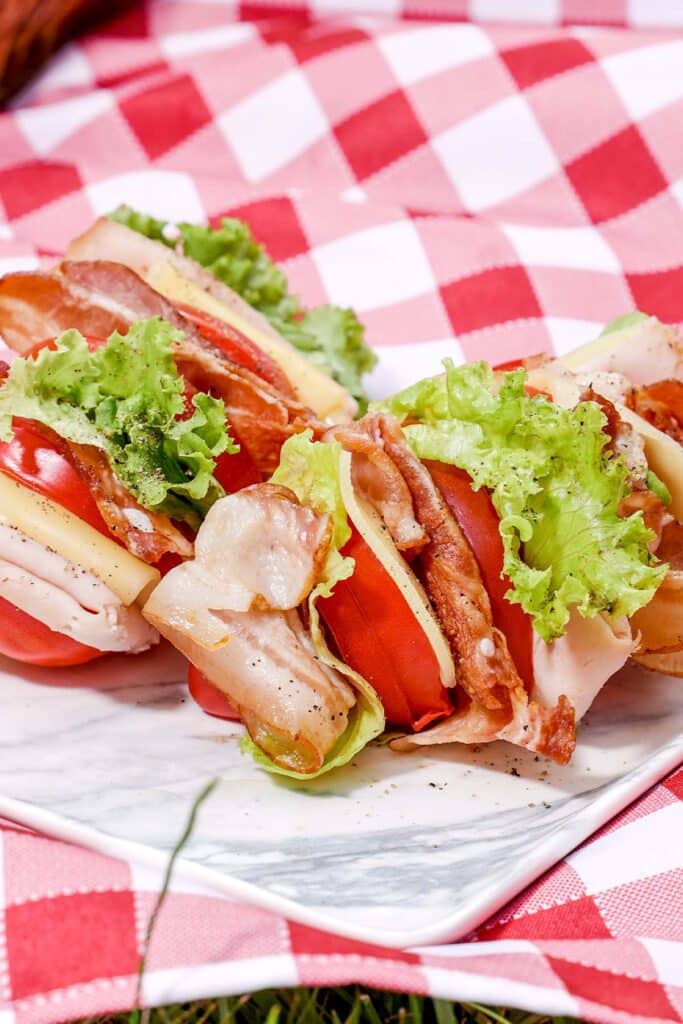 Hasselback Tomato Clubs - Picnic Tale