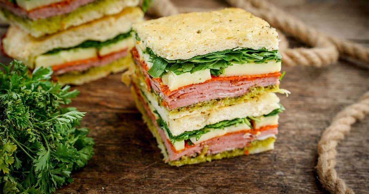 Italian Pesto Sandwich - Picnic Tale