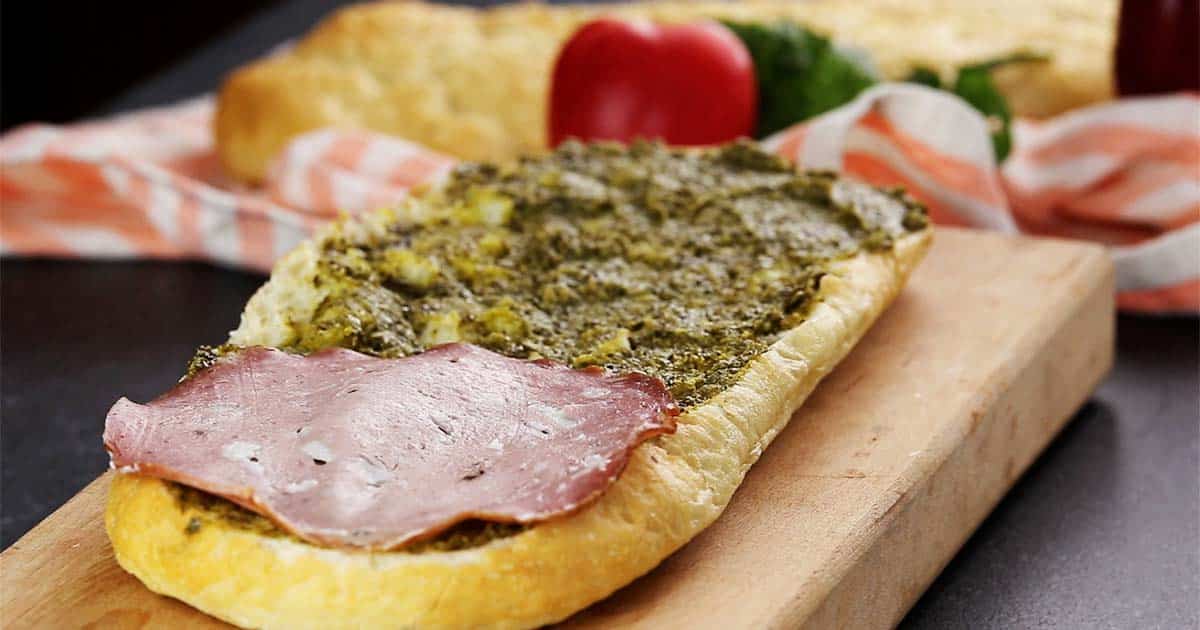 Italian Pesto Sandwich - Picnic Tale
