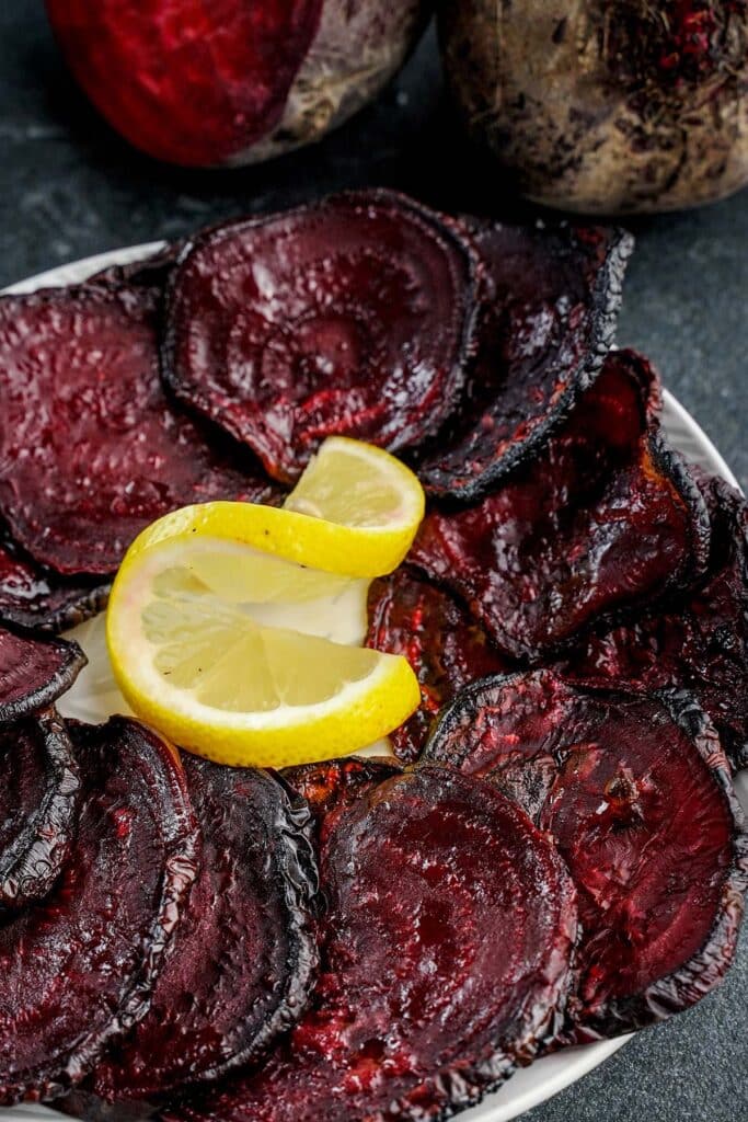 Oven Baked Beet Chips - Picnic Tale