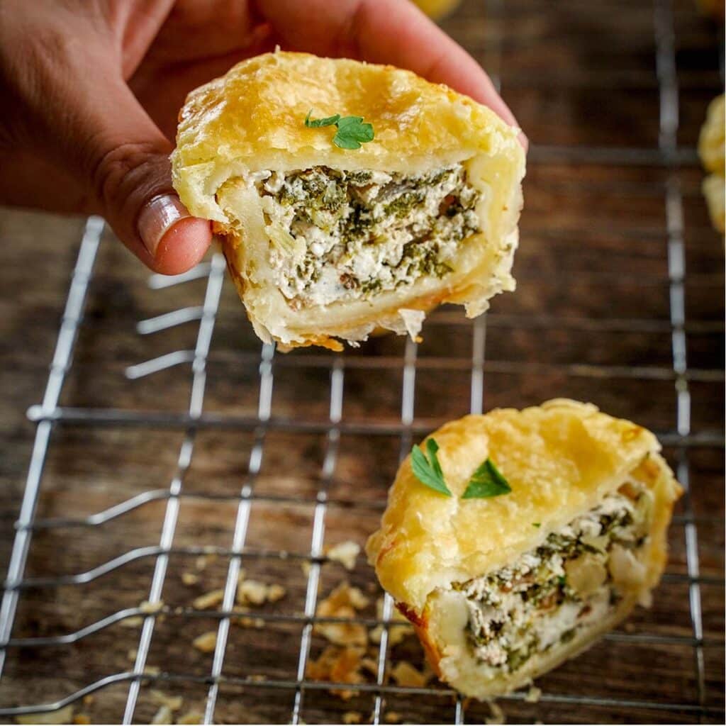 Spinach Ricotta Party Pies - Picnic Tale