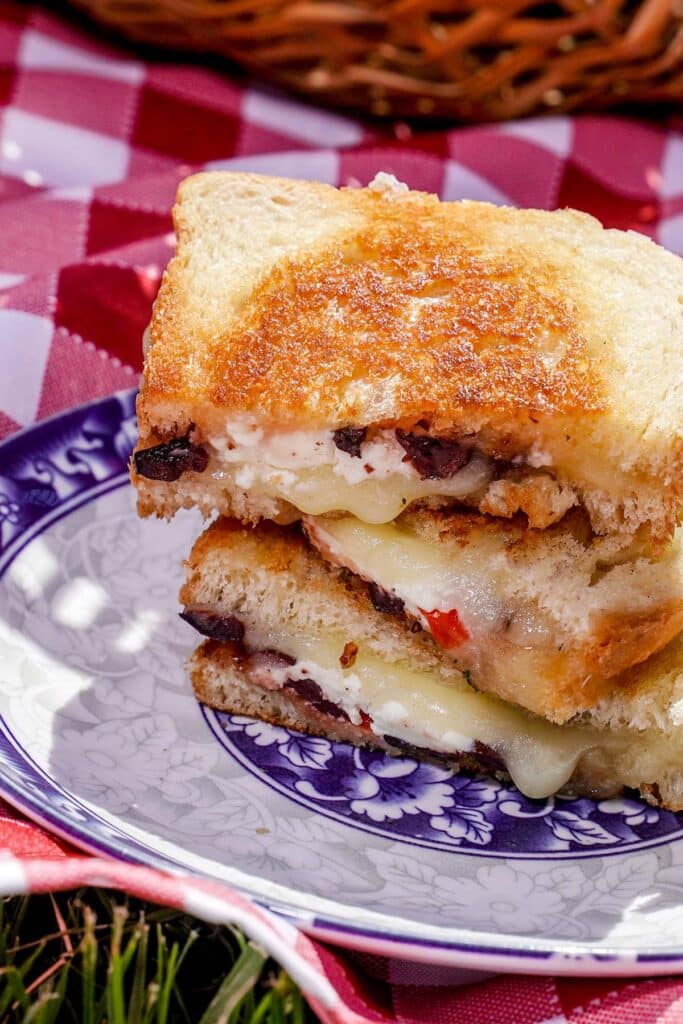 Greek Grilled Cheese Sandwich - Picnic Tale