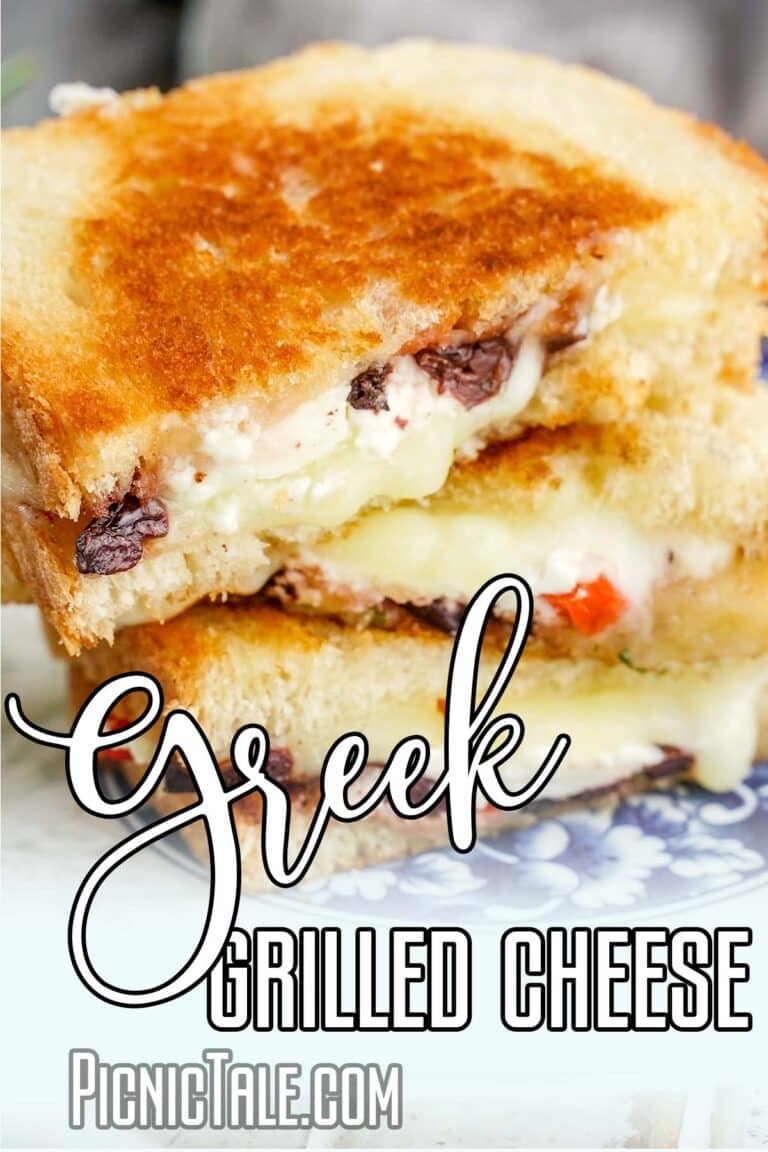 Greek Grilled Cheese Sandwich - Picnic Tale