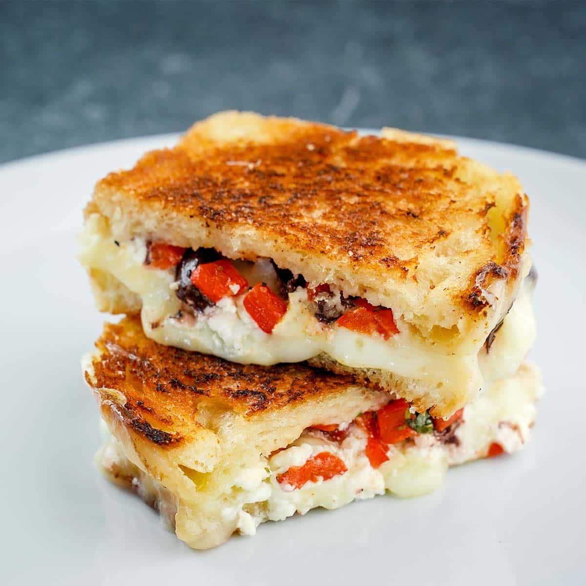 Greek Grilled Cheese Sandwich - Picnic Tale
