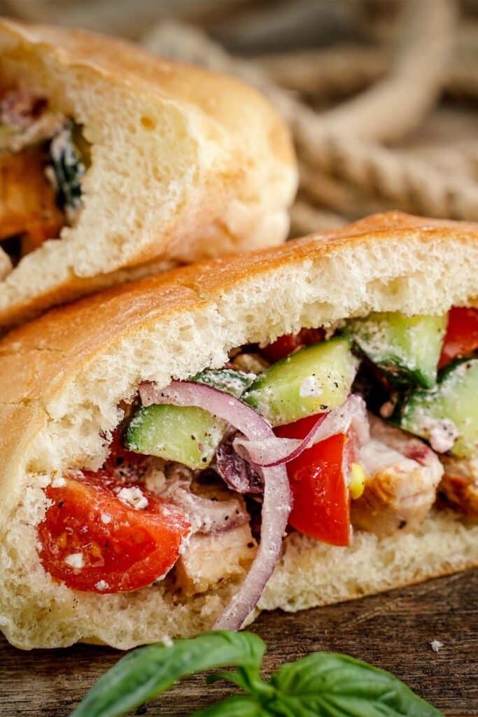 Greek Salad Pockets - Picnic Tale