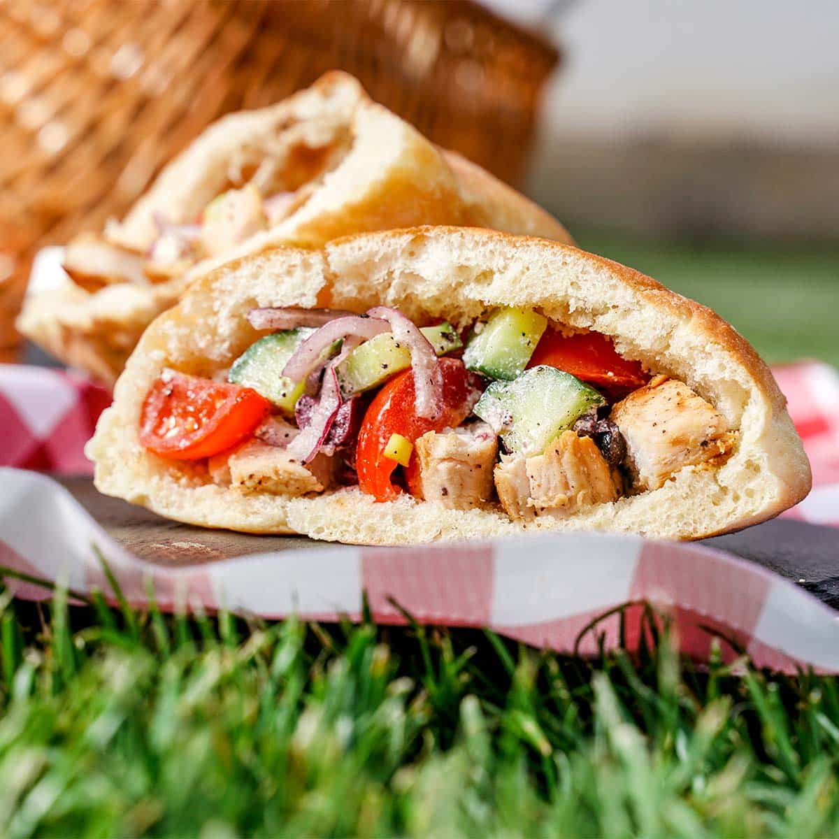 Greek Salad Pockets - Picnic Tale