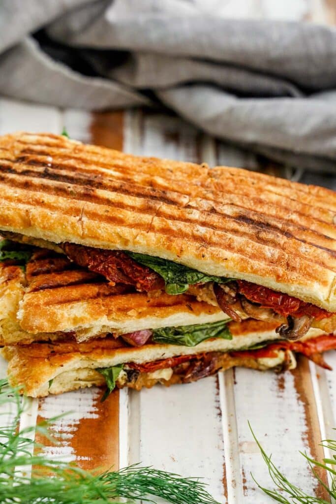 Mushroom Panini Sandwich - Picnic Tale