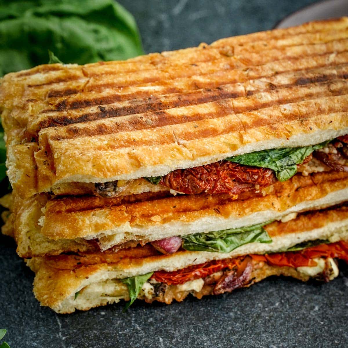 Mushroom Panini Sandwich - Picnic Tale