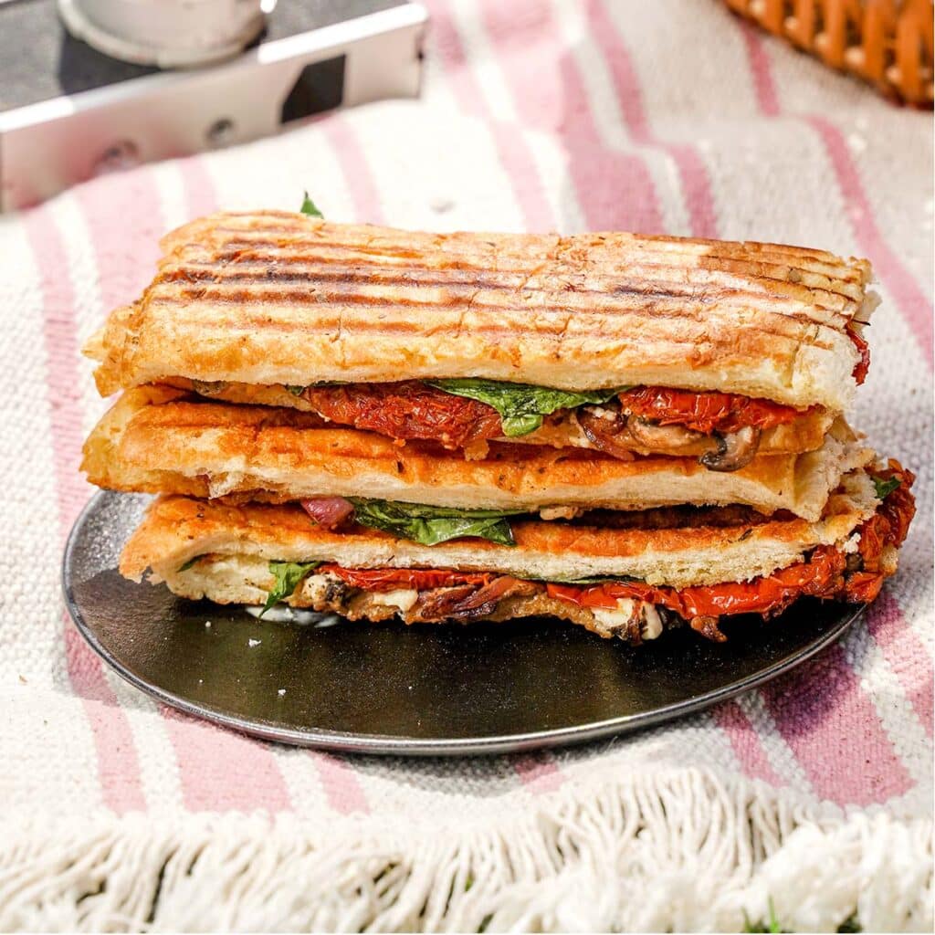 Mushroom Panini Sandwich - Picnic Tale