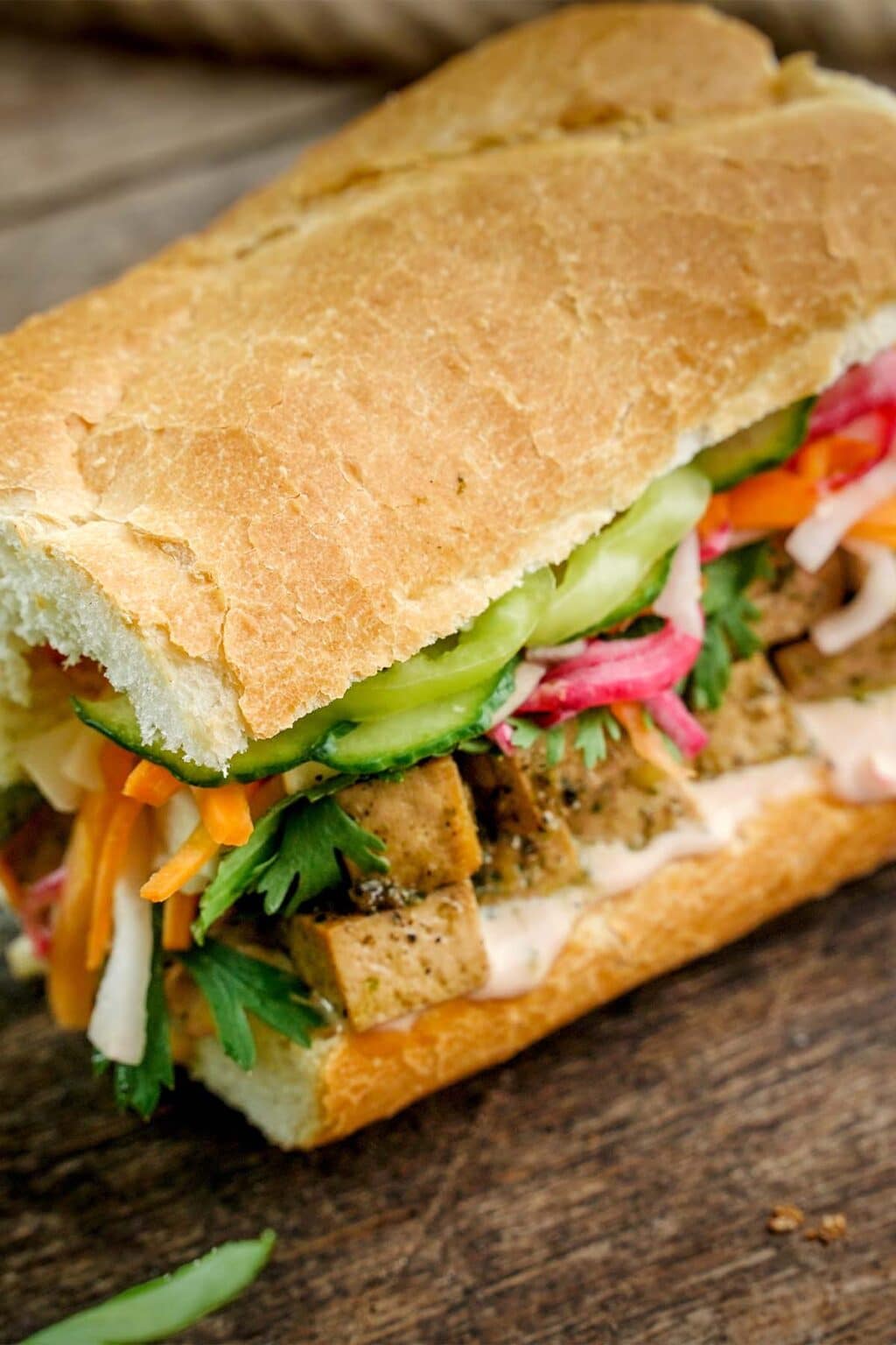 Tofu Bahn Mi Sandwich - Picnic Tale