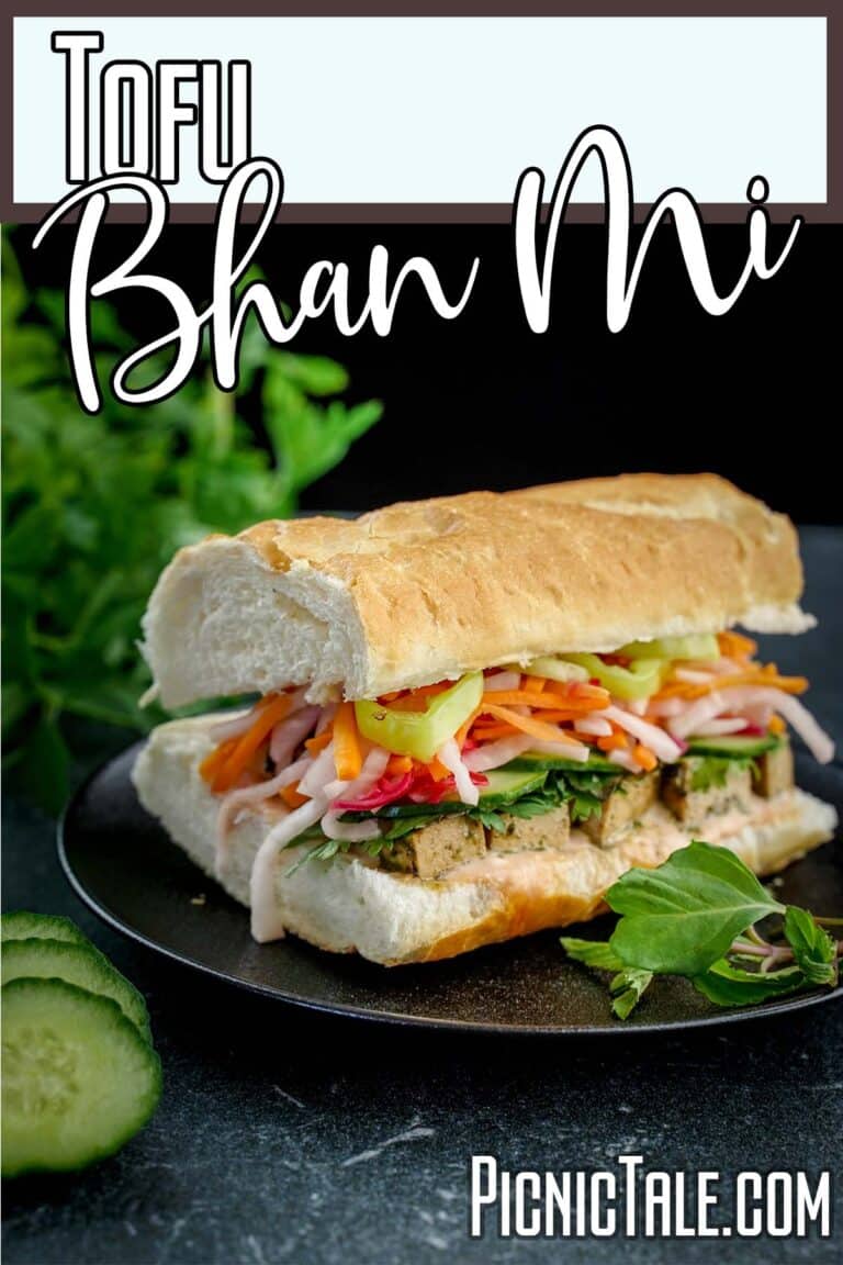 Tofu Bahn Mi Sandwich - Picnic Tale
